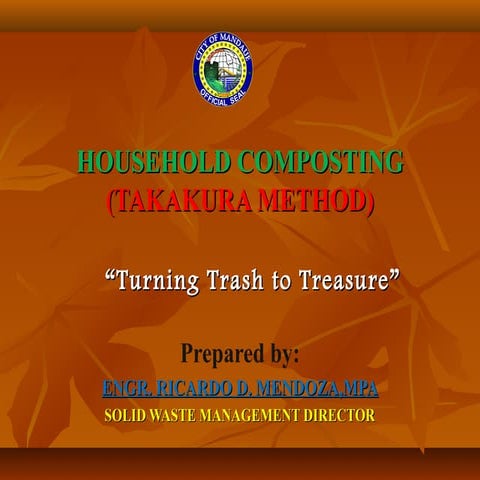 takakura method of composting in mandaue city | PPT