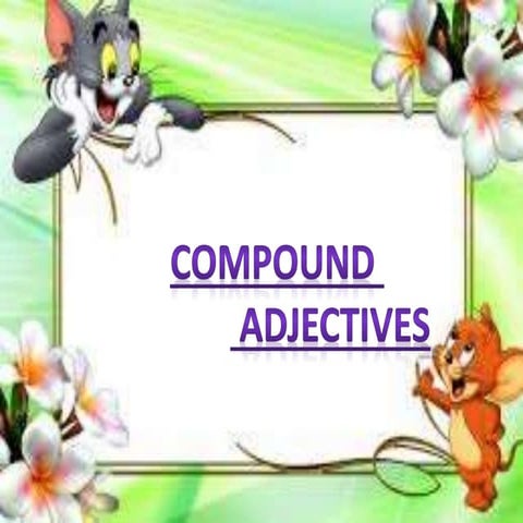 Compound adjectives | PPTX