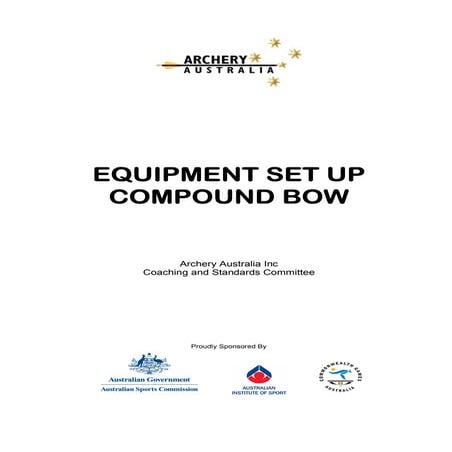 Equipment Set Up Compound Bow | PDF