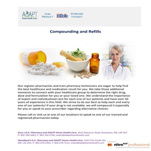 Compounding and refills | PDF