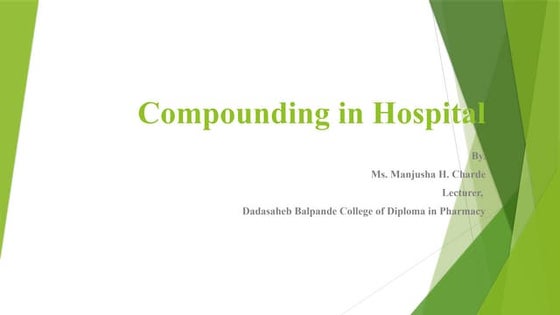 Extemporaneous Compounding | PPT