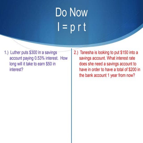 Week 4: Compound interest | PPT
