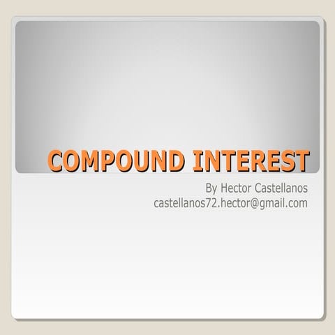 Compound interest | PPT
