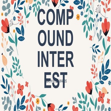 Compound Interest Pptx Compound Interest Pptx