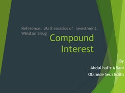 Calculating Simple and Compound Interest | PPT