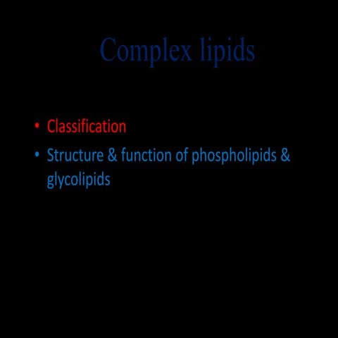 Lipids Structure Function And Classification Of Lipids Compound