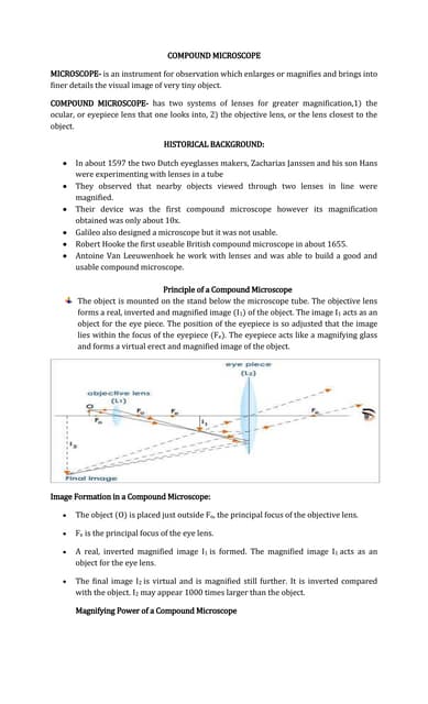 Simple & compound microscope PPT | PPTX | Photography | Arts and Crafts
