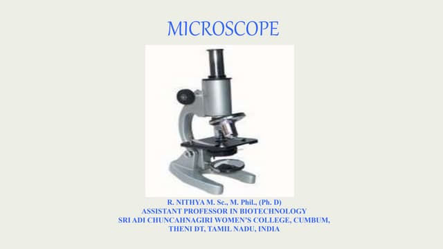 compound microscope (basic) | PPTX