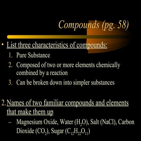 Compound Notes | PPT