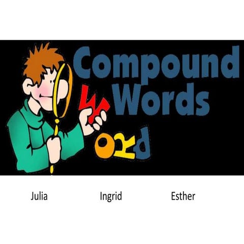 Compound nouns | PPTX