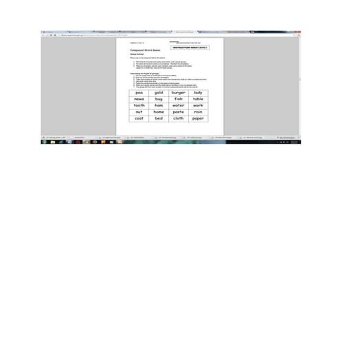 Compound nouns notes worksheet | DOCX