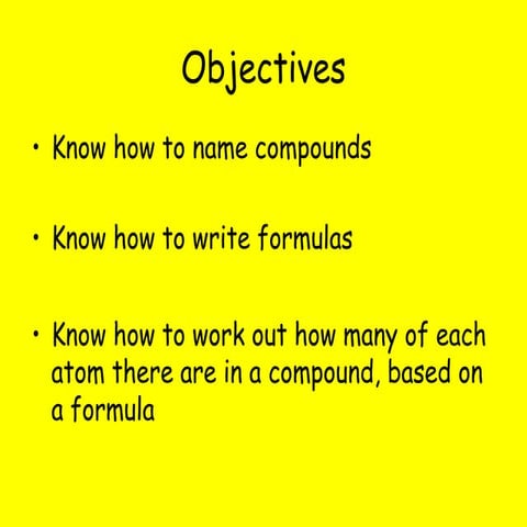 Compounds | PPT | Chemistry | Science