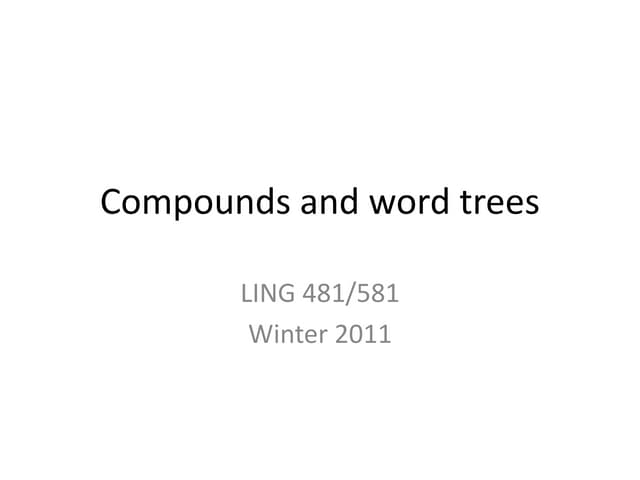 Compound nouns | PPTX