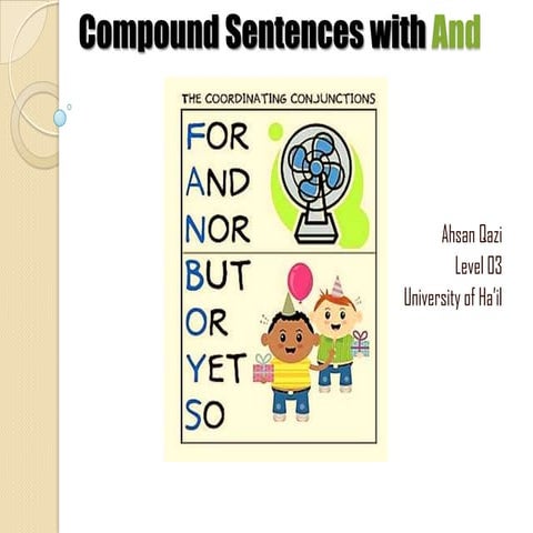 Compound Sentences | PPTX