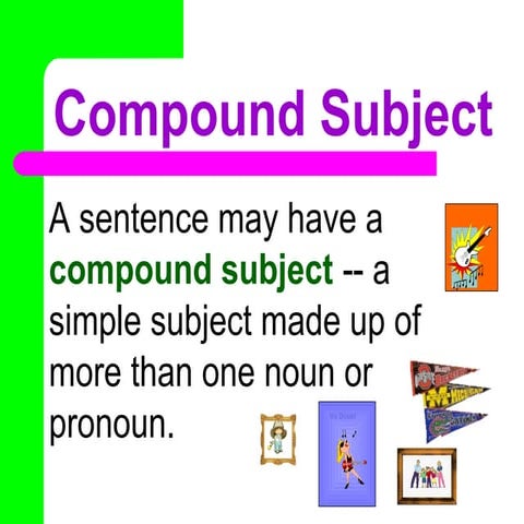 Compound subjverb | PPT
