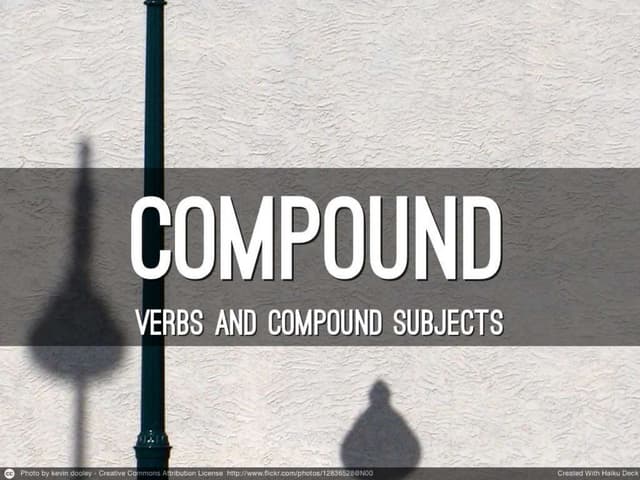 Compound subjects and compound predicates | PPT | Sports