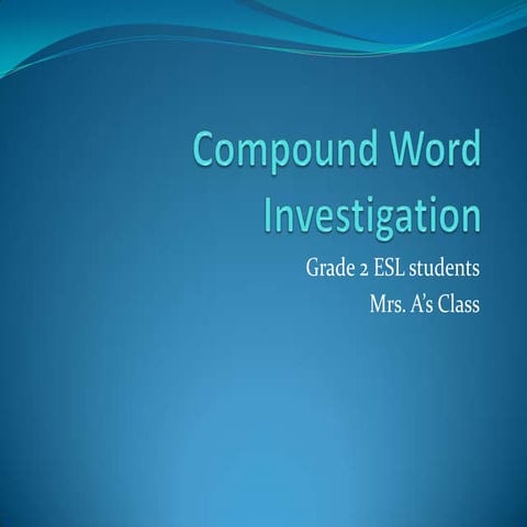 Compound words | PPT