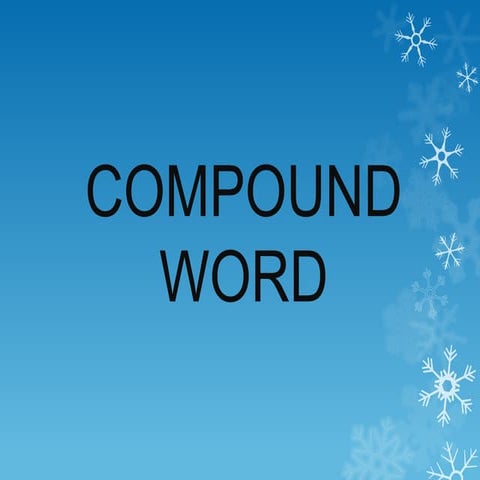 Compound word | PPTX
