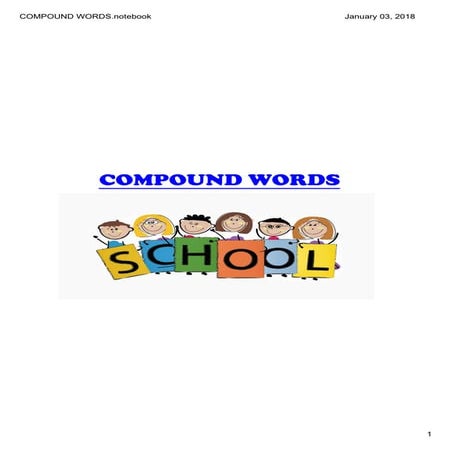 Compound words pdf | PDF