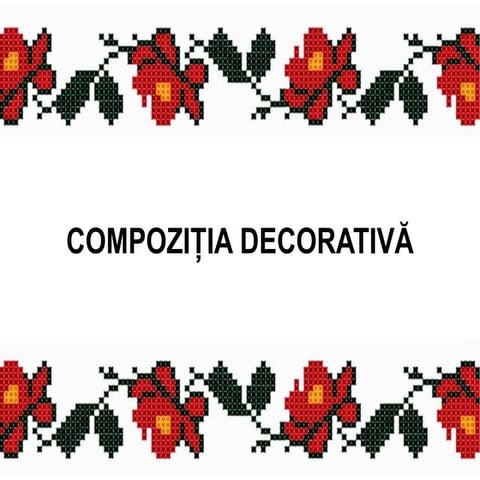 Compoziția decorativă ppt | PPTX