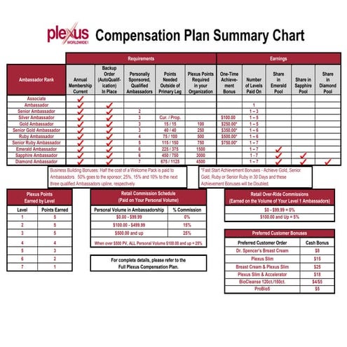 Compensation Plan Chart | PDF