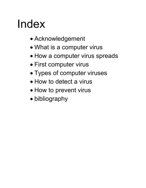 Computer Virus powerpoint presentation | PPTX