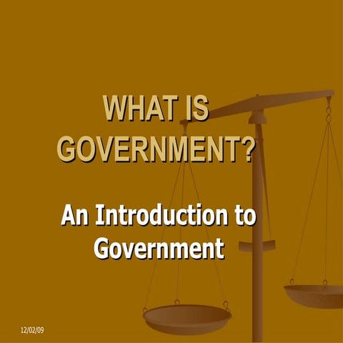 Comprehensive Introduction To Government Redone | PPT