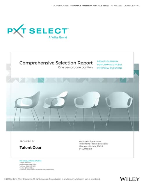 Sample Report Placement Report (Pcsp)