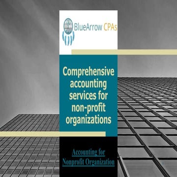 Comprehensive accounting services for non-profit organizations | PPT