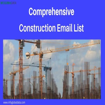 Comprehensive Construction Email List by InfoGlobalData.pdf | Email ...