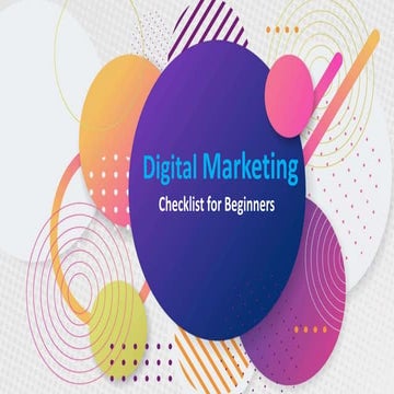 Comprehensive Digital Marketing Checklist for Beginners.pdf