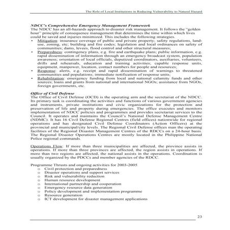 Comprehensive Emergency Management framework- four phases of modern ...