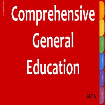 Gen. Ed. SET A.pptxComprehensive General Education SET A.pptx | Genetics | Science