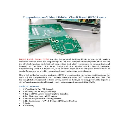 Comprehensive Guide of Printed Circuit Board (PCB ) Layers.docx