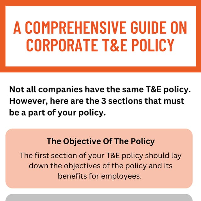 A Comprehensive Guide On Corporate T&E Policy | PDF