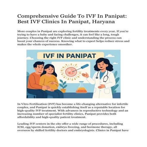 Comprehensive Guide To IVF In Panipat_ Best IVF Clinics In Panipat ...