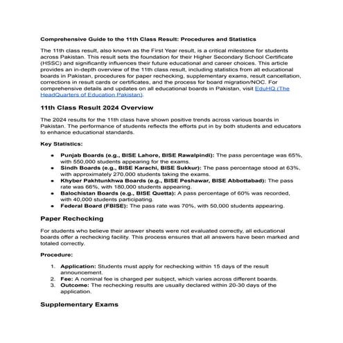 Comprehensive Guide to the 11th Class Result_ Procedures and Statistics.pdf