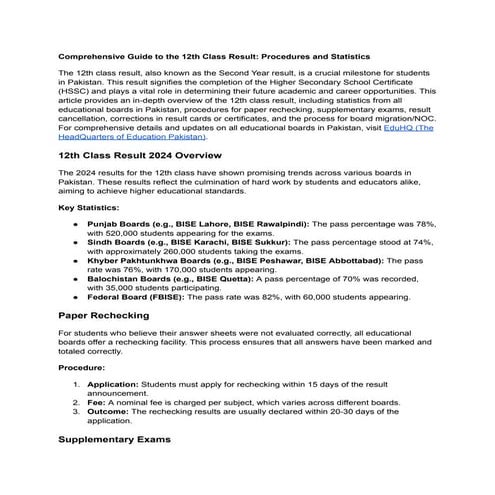 Comprehensive Guide to the 12th Class Result_ Procedures and Statistics.pdf