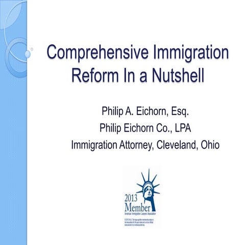 BACC Ohio - Comprehensive Immigration Reform presentation | PPTX