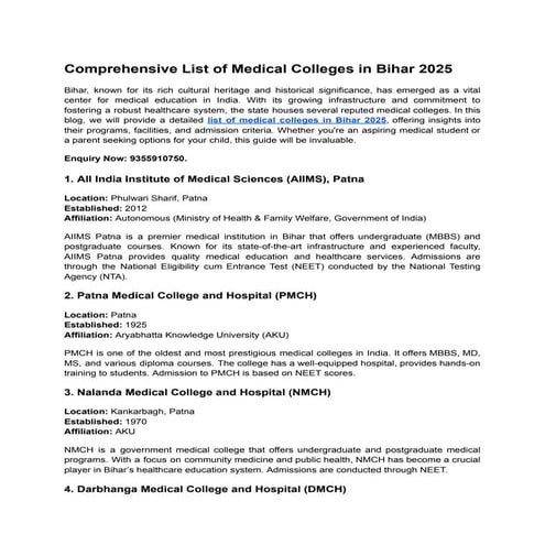 Comprehensive List of Medical Colleges in Bihar 2025.pdf