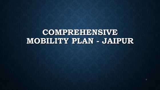 063. Comprehensive Mobility Plan Metro | PPT