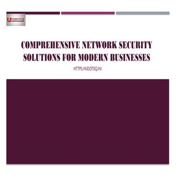 Comprehensive Network Security Solutions for Modern Businesses | PPTX