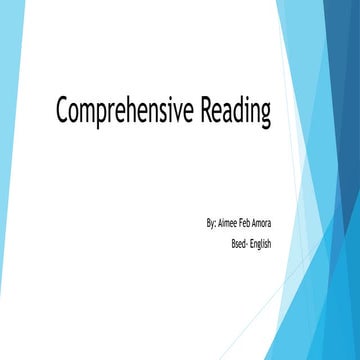 Comprehensive reading | PPTX