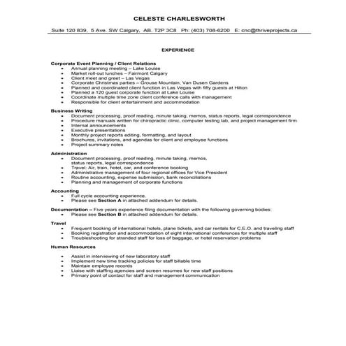 Comprehensive Resume | PDF