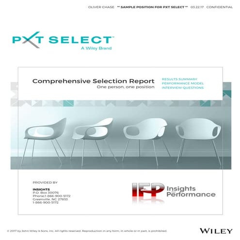 Comprehensive selection report | PDF