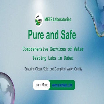 Comprehensive Services of Water Testing Labs in Dubai.pptx