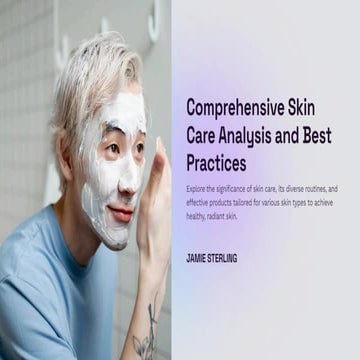 Essential Guide to Skin Care: Tips for Healthy and Radiant Skin | PDF