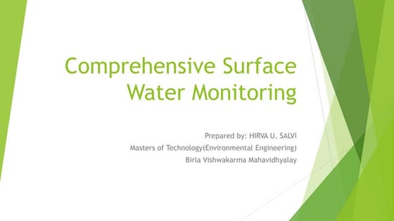 Water sampling , procedure, purpose , techniques and equipments | PPT