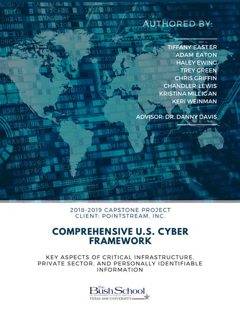 Comprehensive U S Cyber Framework Final Report Pdf