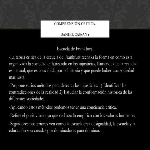 Los significados de la comprensión critica | PPTX